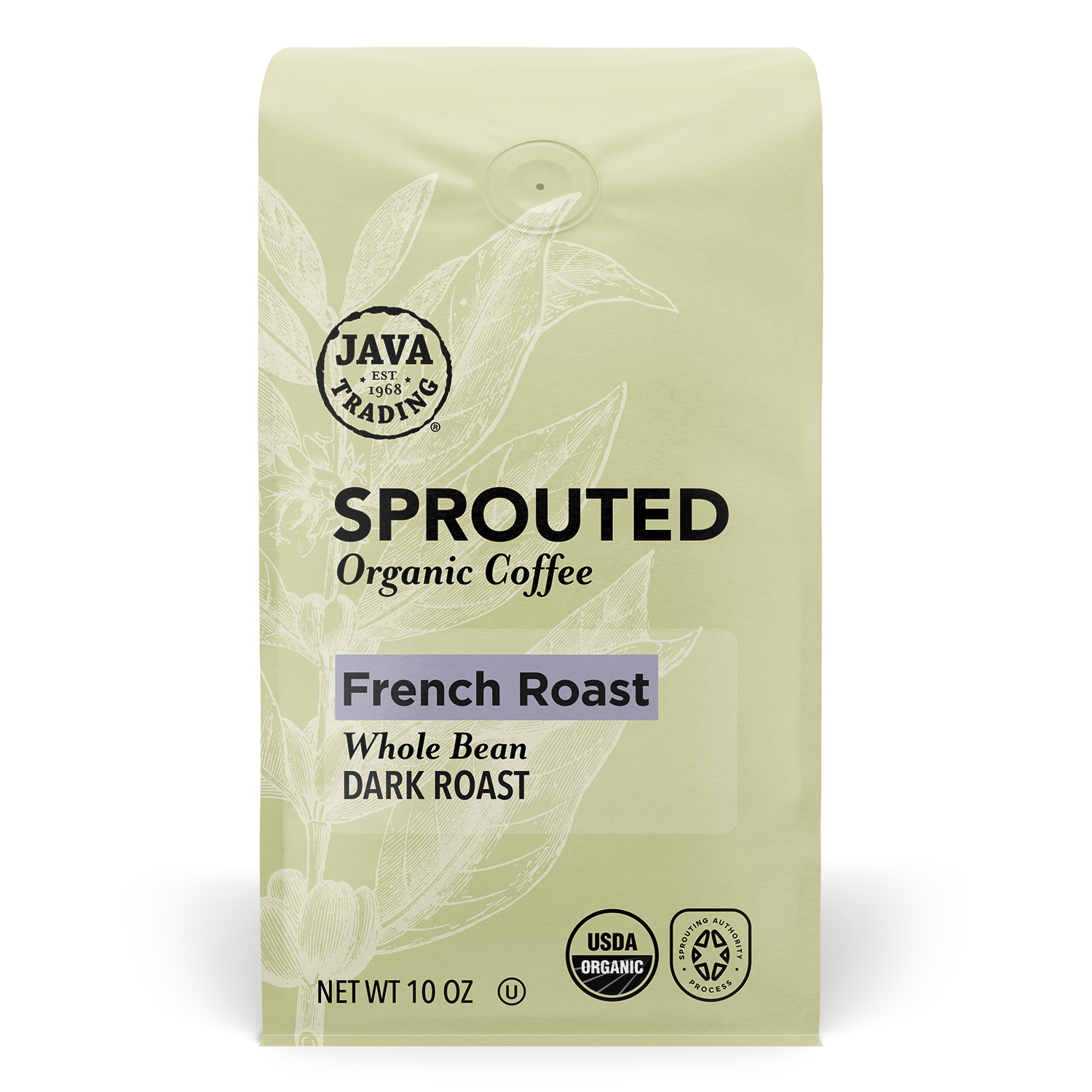 Sprouted Organic French Roast Whole Bean – Java Trading